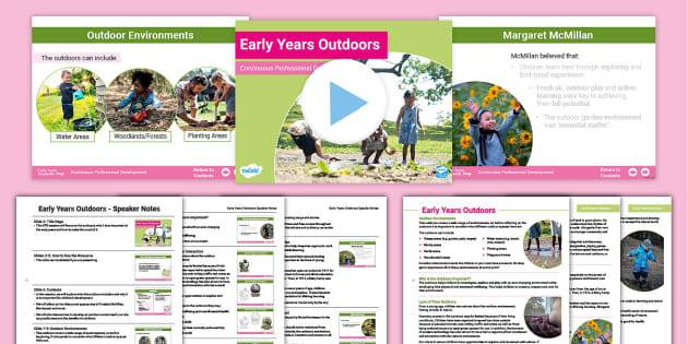 Early Years Outdoors - Twinkl - CPD - EYFS (teacher made)