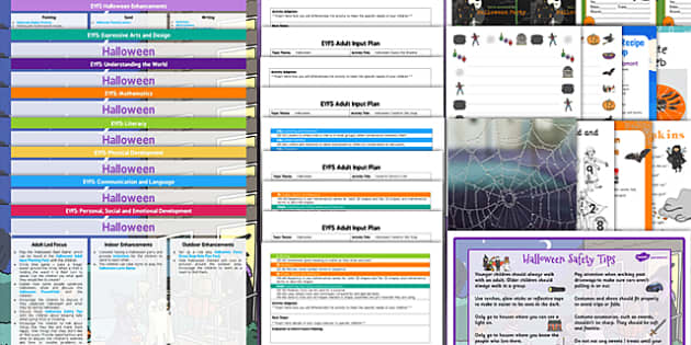 EYFS Halloween Lesson Plan Enhancement Ideas and Resource Pack