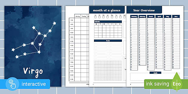 Virgo Constellation Planning Booklet | Twinkl Busy Bees
