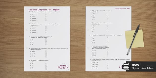 👉 Sequence Test | GCSE Higher Revision | Beyond Maths