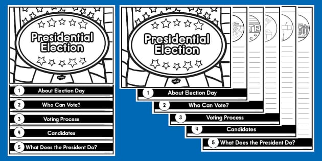 First Grade Presidential Election Flipbook (Teacher-Made)