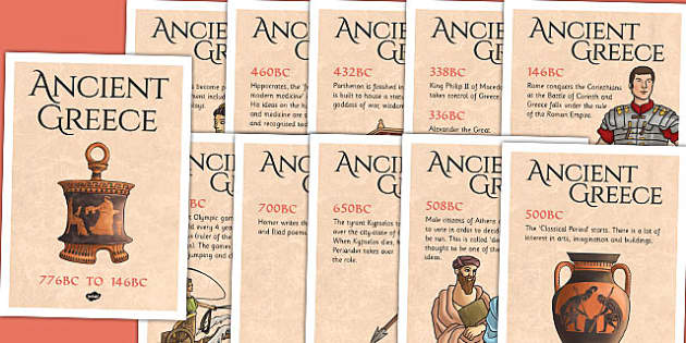 Ancient Greece Timeline Posters (teacher made)