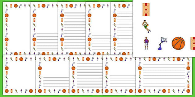 Basketball Writing Templates (teacher made) - Twinkl