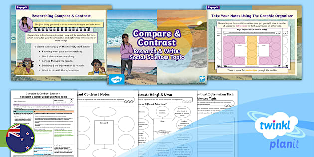 Phase 2 Writing to Inform Compare and Contrast Lesson 4: Research and ...