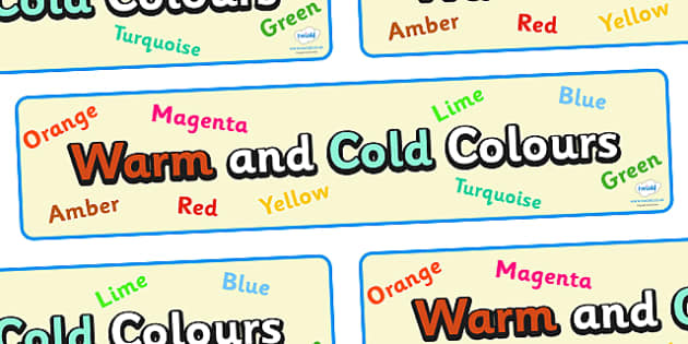 FREE! - 👉 Warm And Cold Colours Display Banner