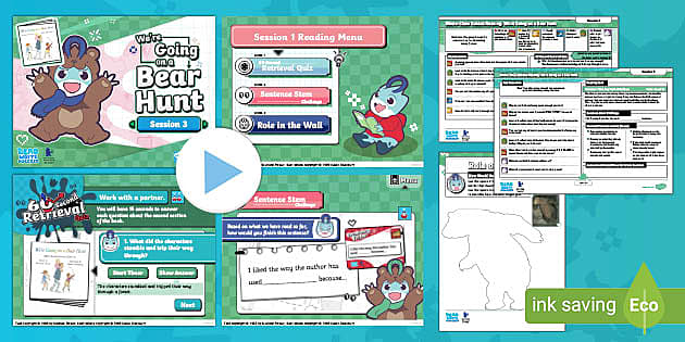 FREE! - We're Going on a Bear Hunt Whole-Class Guided Reading Pack 3 ...