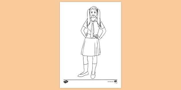 FREE! - Young Linda Colouring | Colouring Sheet - Twinkl