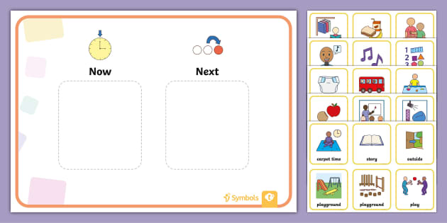 Kindergarten Now and Next Board (Teacher-Made) - Twinkl