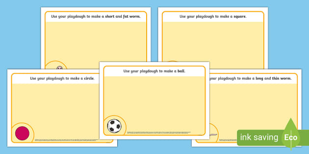 * NEW * Simple Modelling Dough Mats (teacher made) - Twinkl