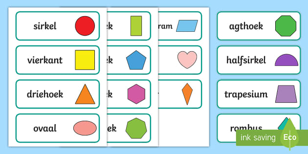 2D Vorms Woordkaarte (teacher made) - Twinkl