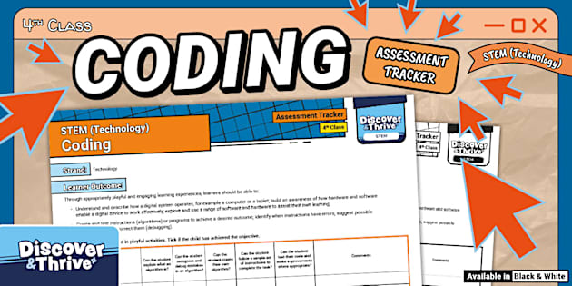 STEM (Technology) Coding Assessment Tracker (4th Class)