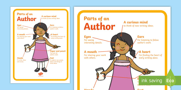 Parts of an Author Poster (teacher made) - Twinkl