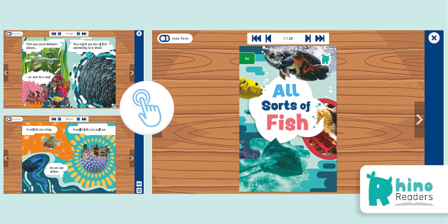 Level 4c Reading Scheme Book: All Sorts of Fish - Twinkl