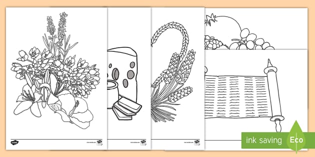 Shavuot Colouring Pages