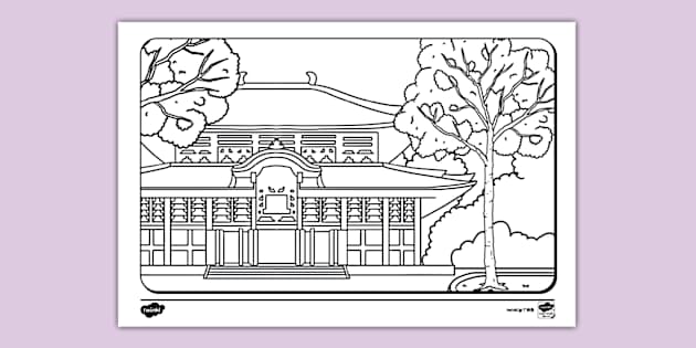 japanese coloring pages for preschool