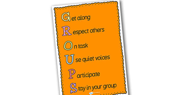 Group Time Poster Large (teacher made) - Twinkl
