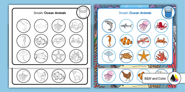 Ocean Smash Mat | Animals Teaching Resource | Twinkl USA