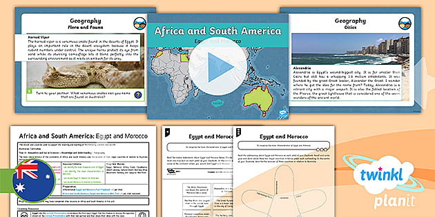 Year 4 HASS Geography Africa and South America Lesson 4