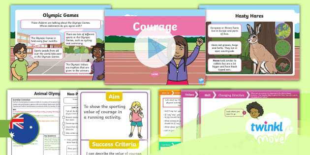 Move PE Year 2 Dance: Animal Olympics Lesson 4: Courage