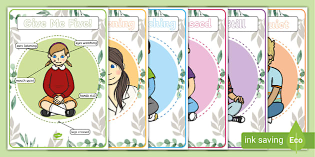 Give Me Five Display Posters (teacher made) - Twinkl