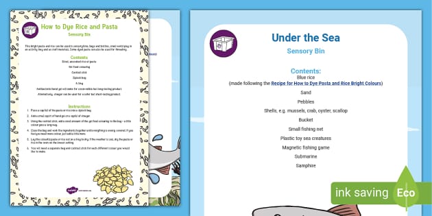 Under the Sea Sensory Bin and Resource Pack (teacher made)