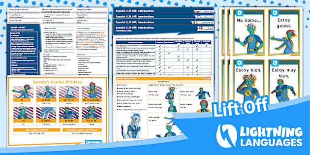 👉 Lightning Languages | Spanish Introductions Teacher Pack