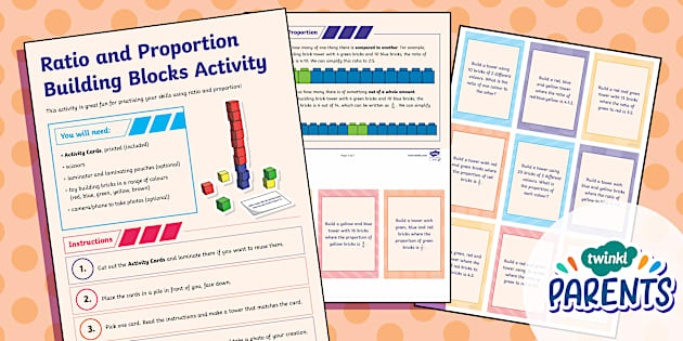 SEND Maths Support: Ratio and Proportion Building Blocks Activity (Year 6