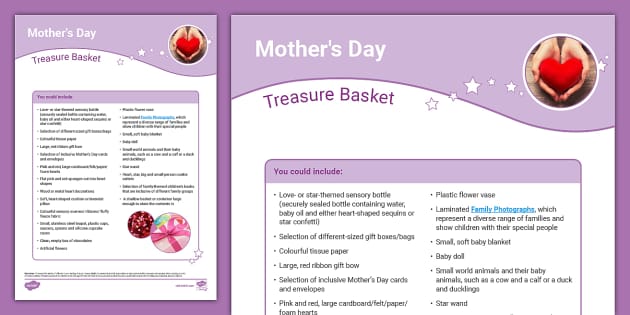 Mother's Day Treasure Basket Ideas - Twinkl