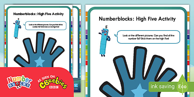 FREE Numberblocks: Number 5 Activity | Math & Counting