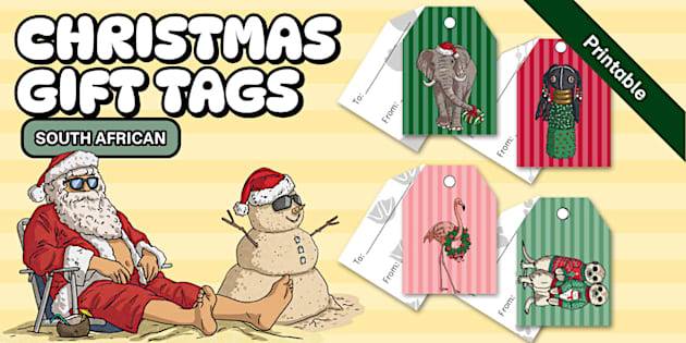 IP Creative Arts–T4–Printable SA Christmas Gift Tags