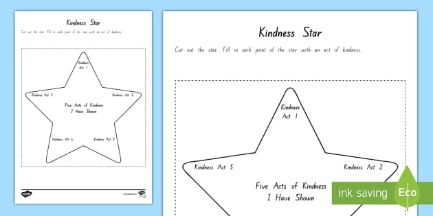 FREE! - Years 5 and 6 Chapter Chat Kindness Star Activity to Support ...