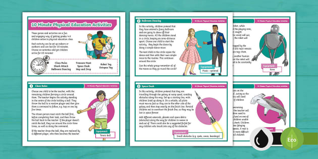 10 Minute Physical Education Activities - Twinkl
