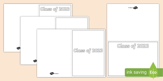 Design a Class of 2023 Cards (teacher made) - Twinkl