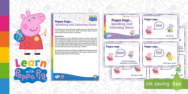 FREE! - Peppa Pig: Peppa Says Speaking and Listening Game [Ages 3-5]