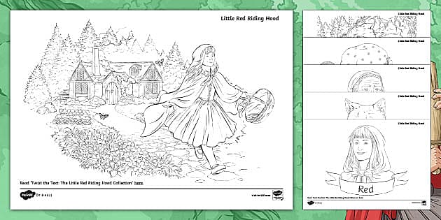 The Little Red Riding Hood Collection Colouring Pages