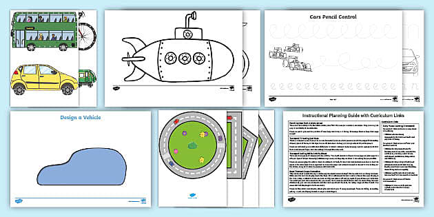 Transport Handwriting Intervention Activities Pack - Twinkl
