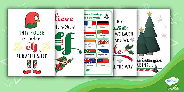 Home Education Ultimate Christmas Poster Pack (teacher made)