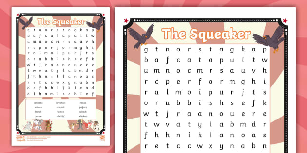 The Squeaker Word Search | Twinkl Originals (teacher made)