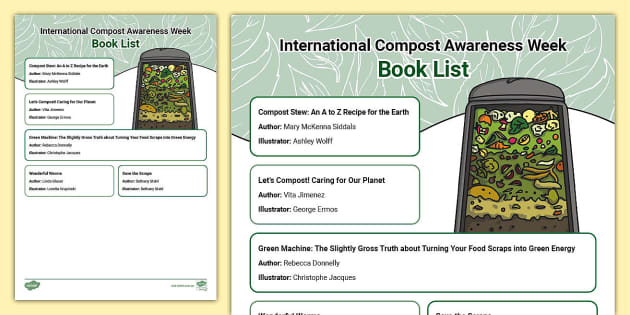 International Compost Awareness Week Book list - Twinkl