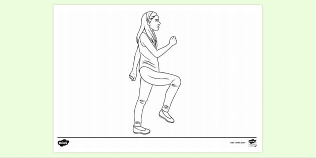 FREE! - I'll Try to do it Girl Walking Up | Colouring Sheets
