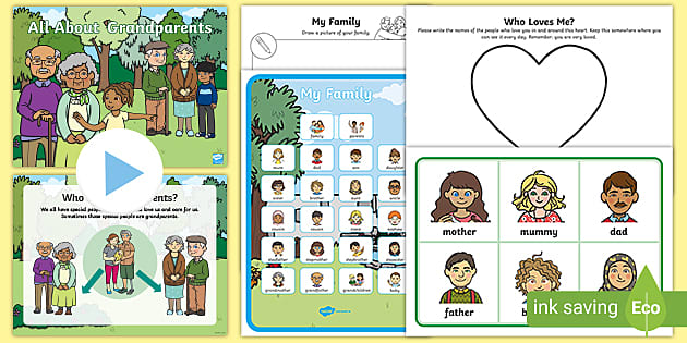History Senior Infants My Family Pack 1 (teacher made)