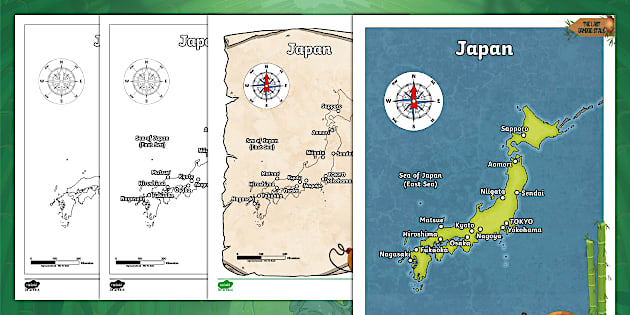 The Last Bamboo Stalk Japan Map Pack - Twinkl