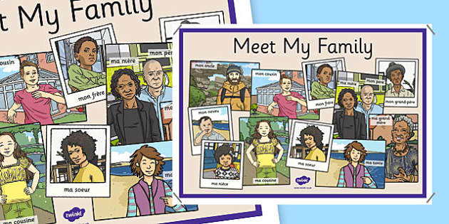 French Meet My Family Display Poster (nauczyciel wykonał) French Meet My Family Display Poster (nauczyciel wykonał)