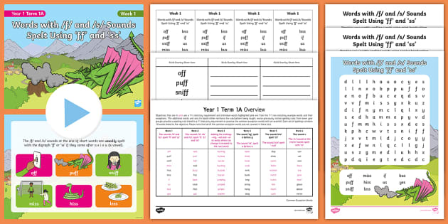 Year 1 Term 1A Week 1 Spelling Pack