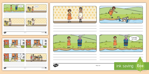 The Magic Porridge Pot Storyboard Template (teacher made)