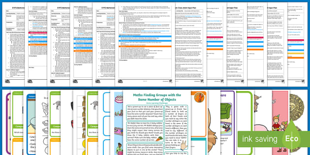 Eyfs Maths Compares Two Groups Of Objects Adult Input Planning And