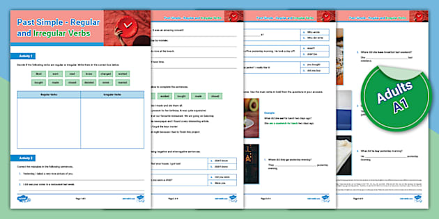 ESL Past Simple (Teacher-Made) - Twinkl