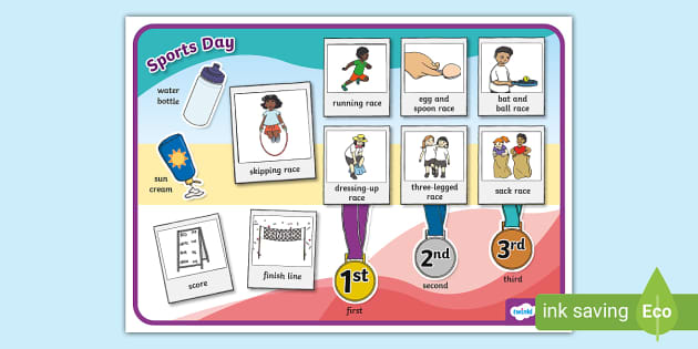 KS1 Sports Day Word Mat