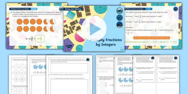👉 Year 6 Diving into Mastery: Multiply Fractions by Integers Teaching Pack