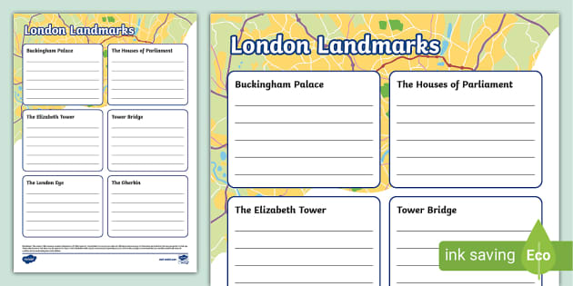 London Landmarks Fact File Template (teacher made) - Twinkl